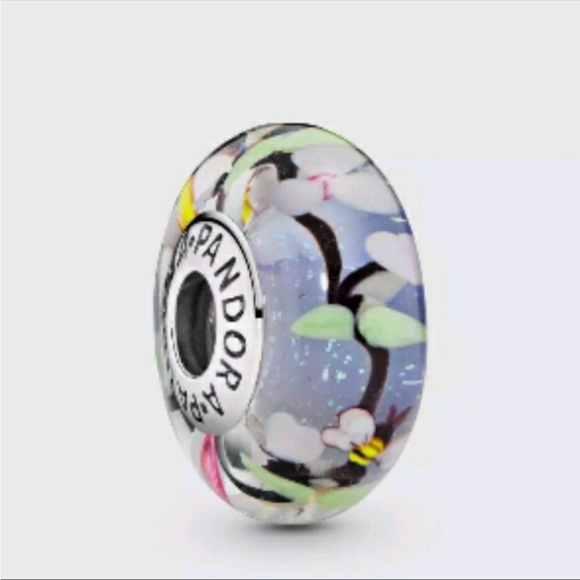 Pandora | Jewelry | Pandora Garden Scene Murano Glass Bead | Poshmark